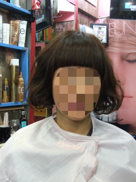 단발 발롱펌발롱펌단발헤어단발머리뱅스타일앞머리스타일앞머리 뱅헤어단발 디지털펌소프트 발롱펌수원 시청역 밍스헤어수원