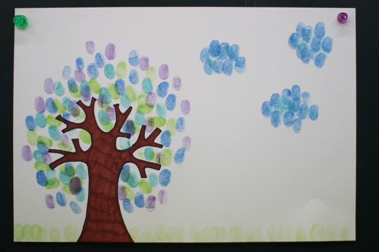 초등미술수업자료 뜻밖의 본인 인증 손가락 찍어 지문 그림 그리기 손가락 찍어 지문 그림 그리기 활동 네이버 블로그