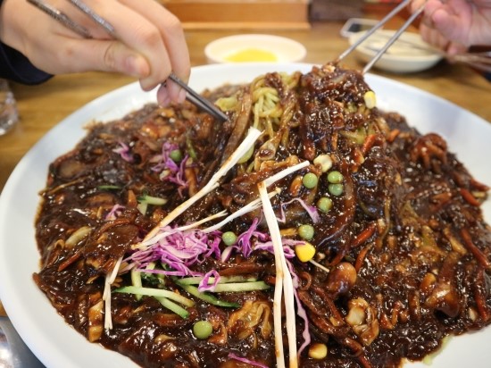 부산 용궁사 맛집 해물쟁반짜장 쏘쏘 네이버 블로그