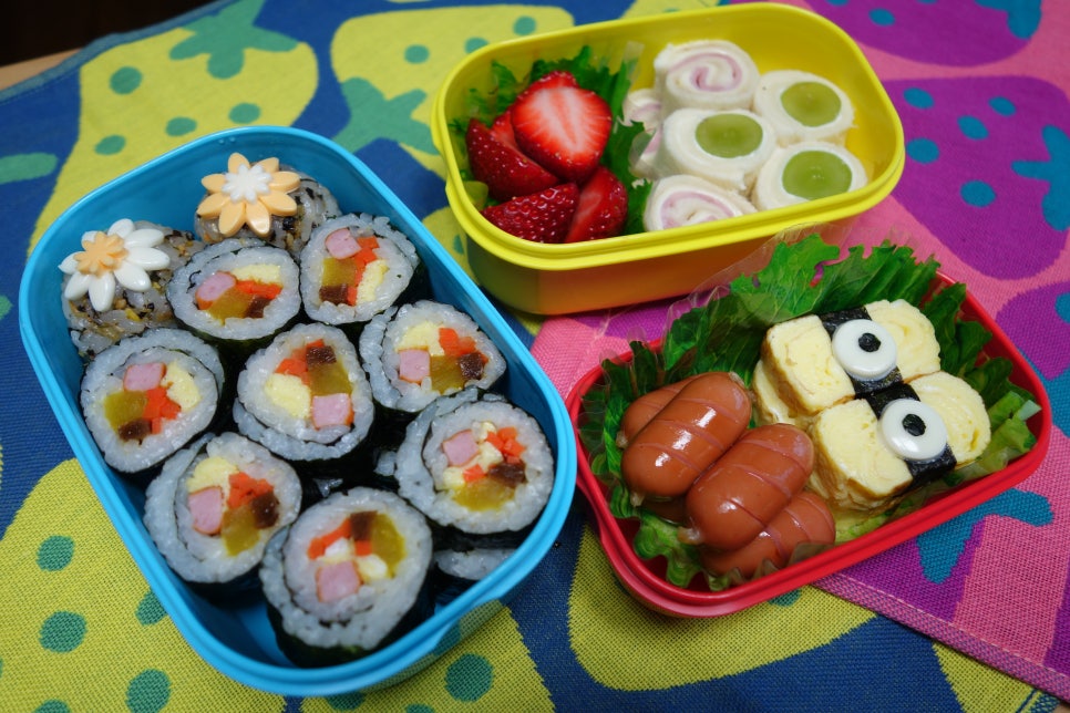 김밥 도시락 소풍 도시락 예쁘게 싸기 네이버 블로그